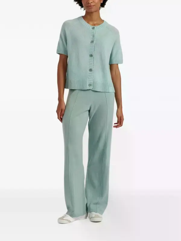 Chinti & Parker Button-up Short-sleeve Cardigan - Blue