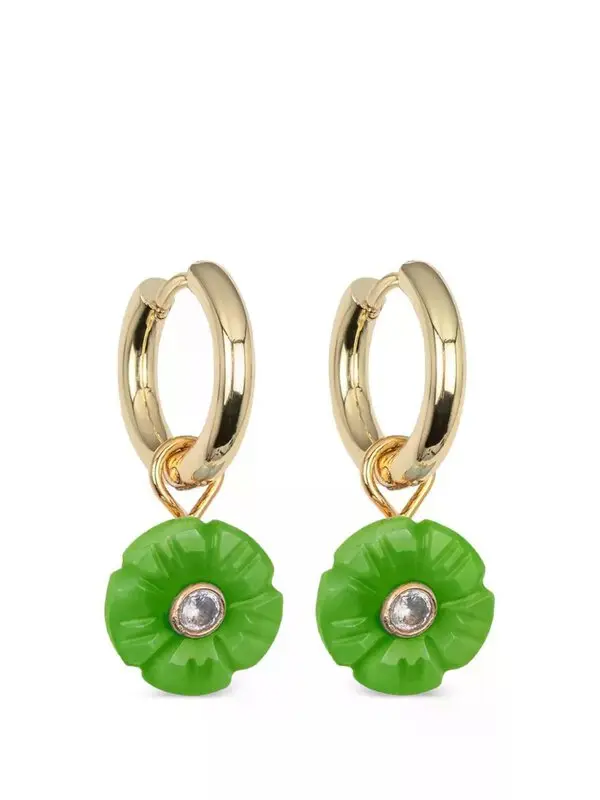 JENNIFER BEHR Lillian Flower Earrings - Gold
