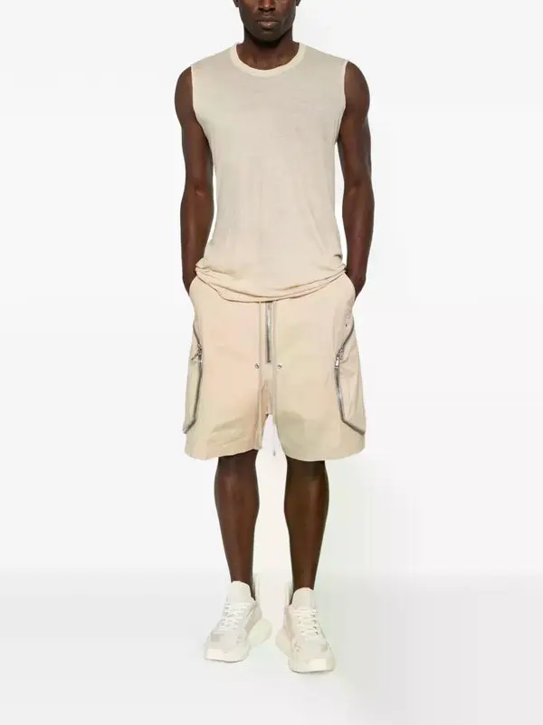 Rick Owens Zip Drawstring Shorts - Neutrals