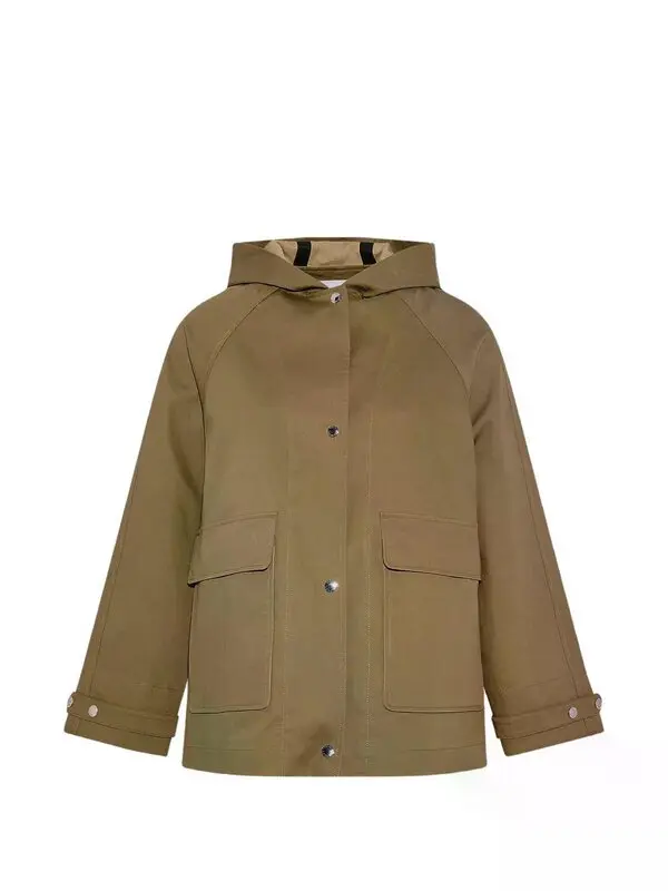 YVES SALOMON Hooded Two-tone Jacket