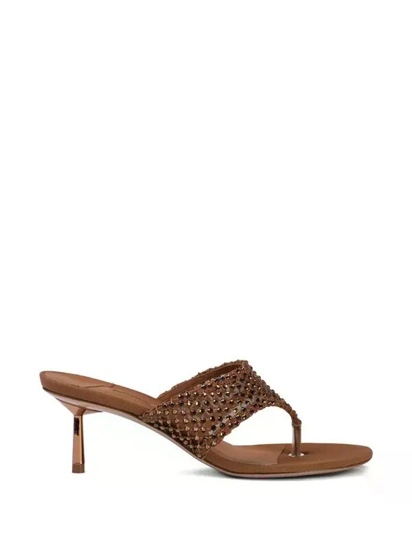 LE SILLA Gilda Embellished Sandals - Brown