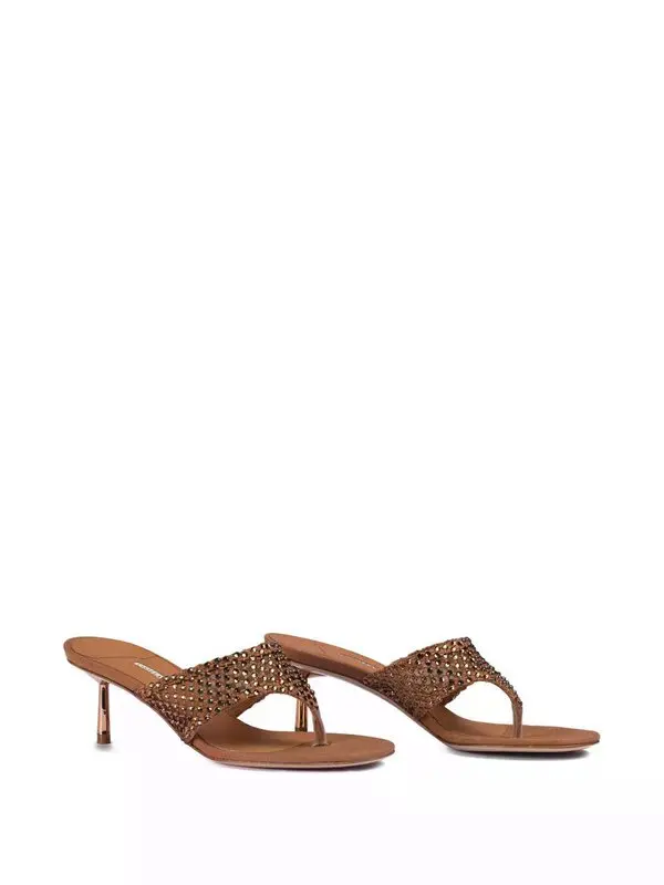 LE SILLA Gilda Embellished Sandals - Brown