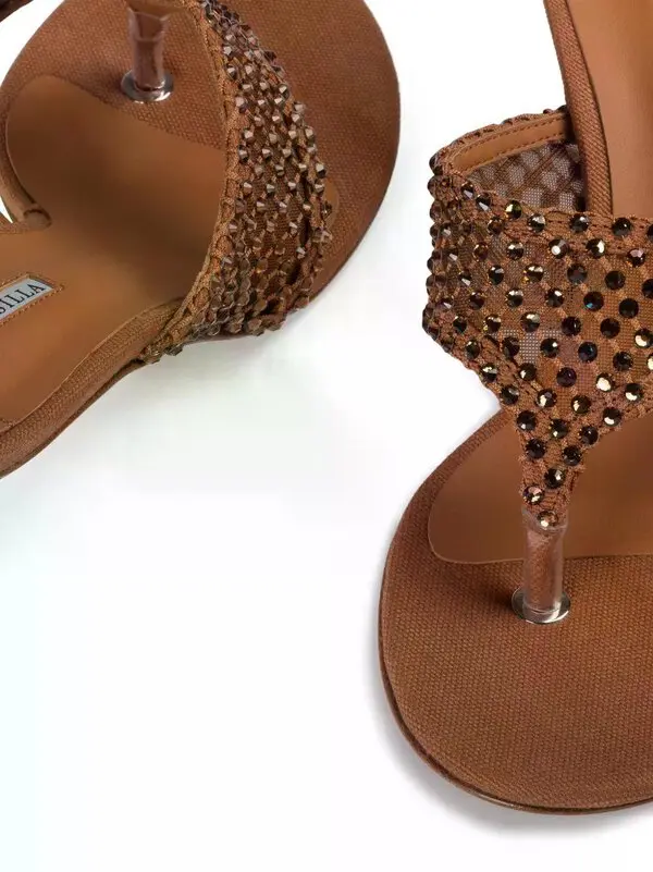 LE SILLA Gilda Embellished Sandals - Brown