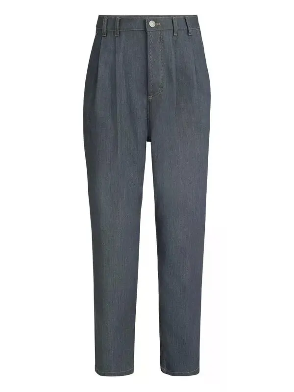 Brunello Cucinelli Pleated Five-pocket Trousers - Grey