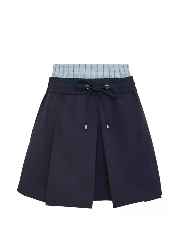 3.1 Phillip Lim Double-waistband Mini Skirt - Blue