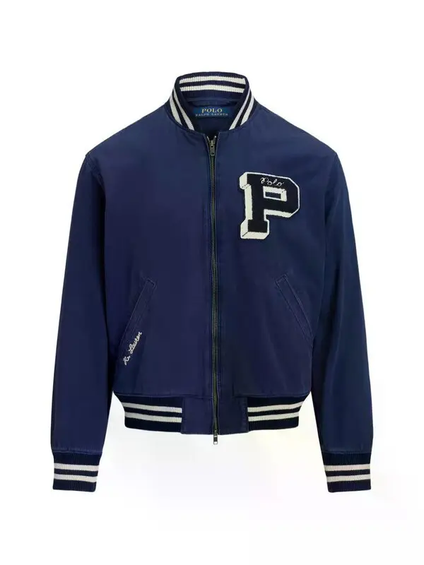 Polo Ralph Lauren Striped-trim Appliqué Jacket