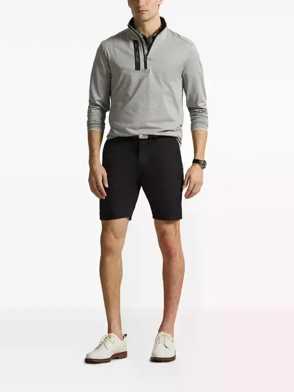 Rlx Ralph Lauren Quarter-zip Mock-neck Sweatshirt - Grey