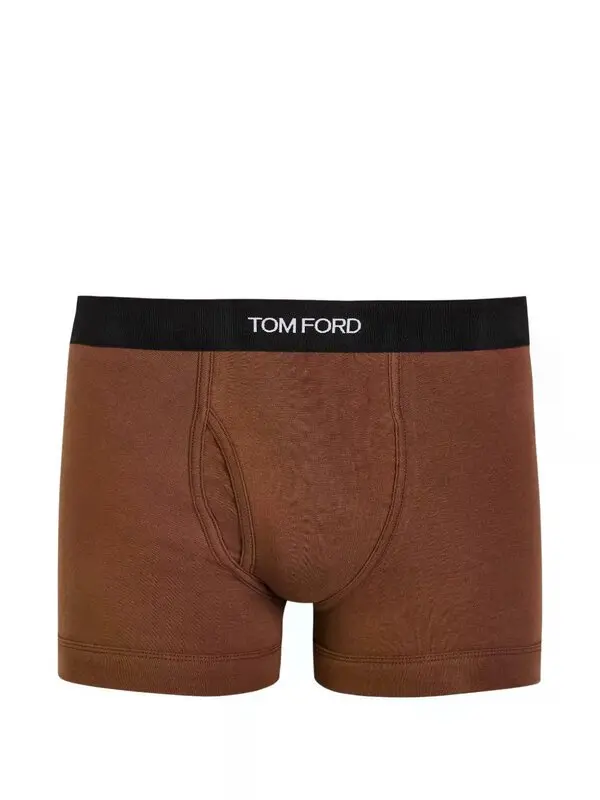 TOM FORD Logo-brand Boxer - Brown