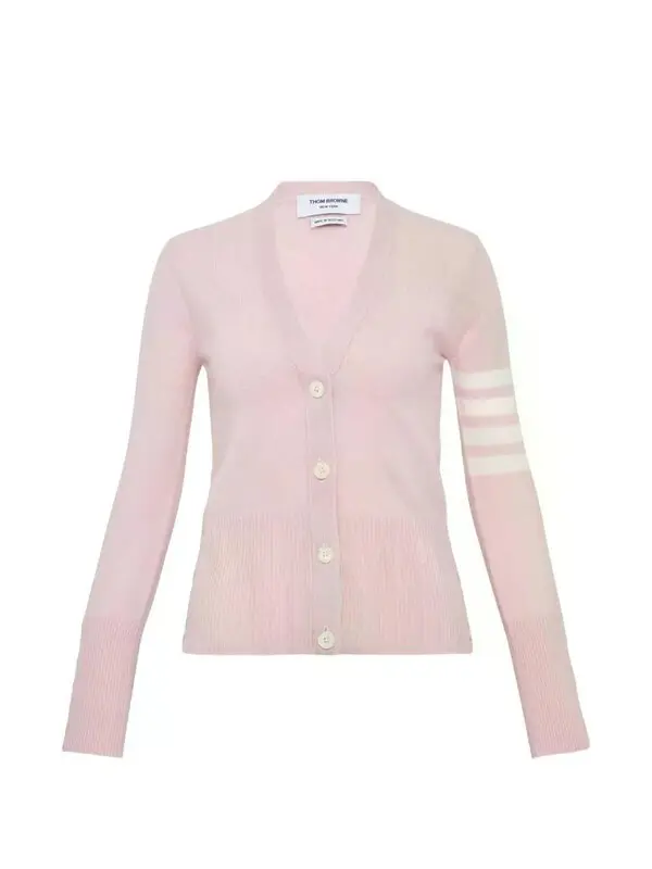 Thom Browne Four-bar V-neck Cardigan