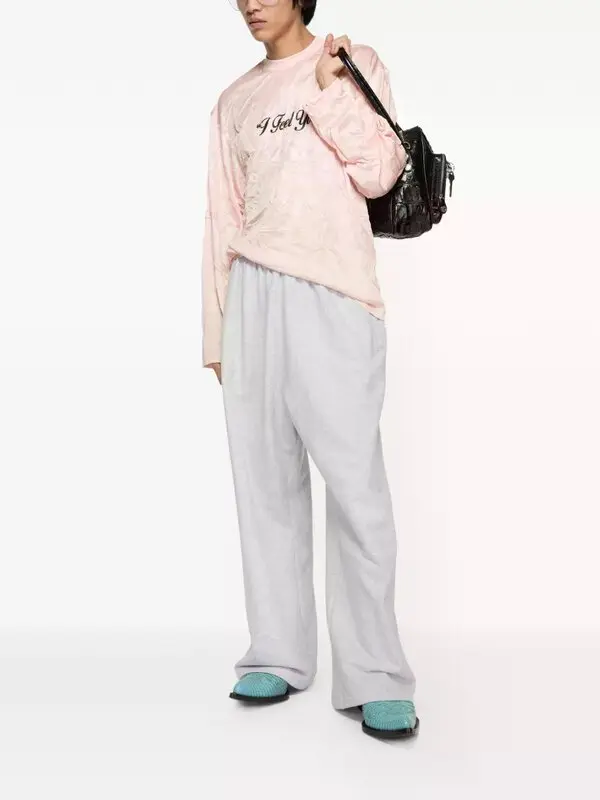 Acne Studios Long-sleeved T-shirt With Crinkled Effect