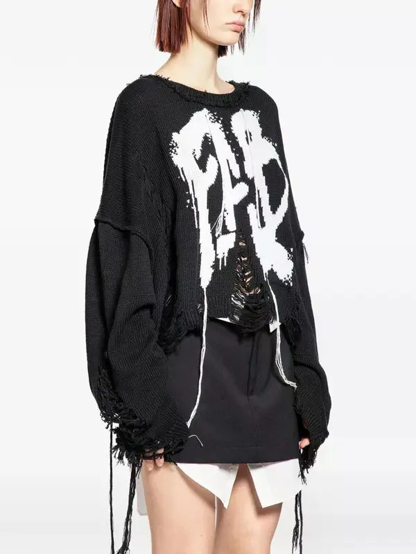 SSHEENA Krafen Distressed Sweater