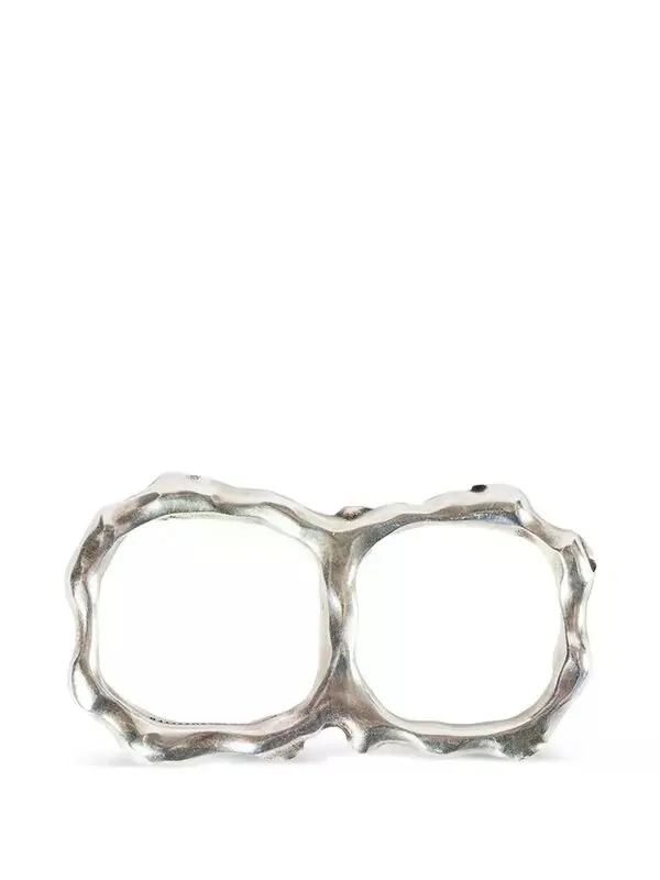 ANN DEMEULEMEESTER Lenja Thorn Double Ring - Silver