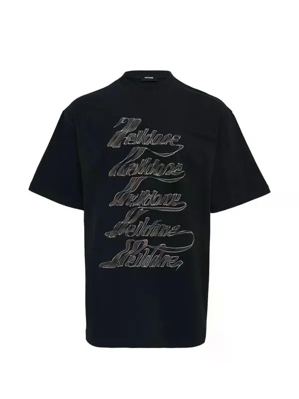 We11Done Logo T-shirt - Black