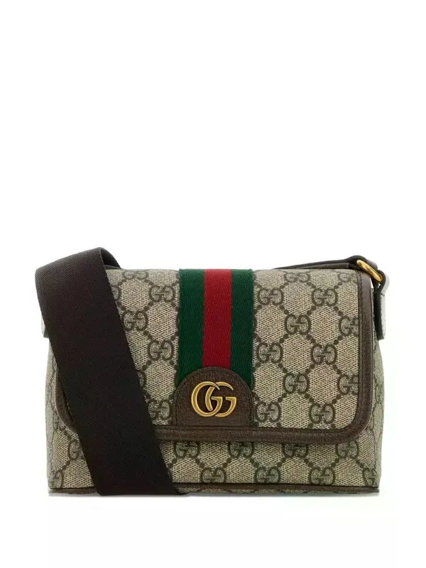 Gucci Mini Ophidia Gg-motif Shoulder Bag - Neutrals