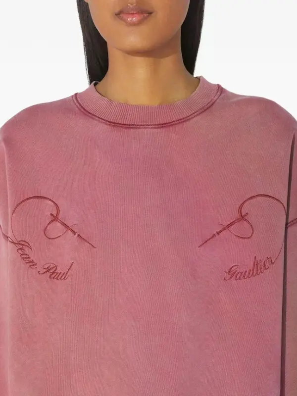 JEAN PAUL GAULTIER Embroidered Sweatshirt - Red
