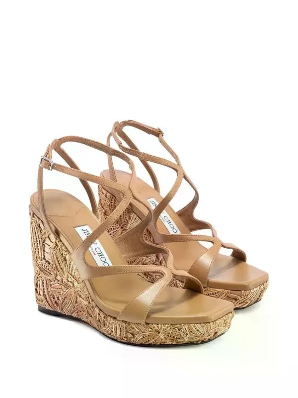 JIMMY CHOO Ayla Wedge Sandals