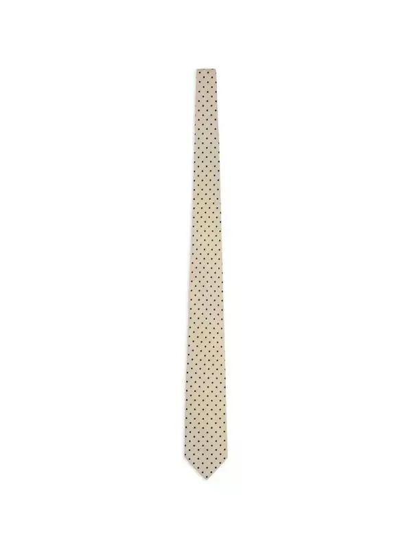 TOM FORD Polka-dot Necktie - Neutrals