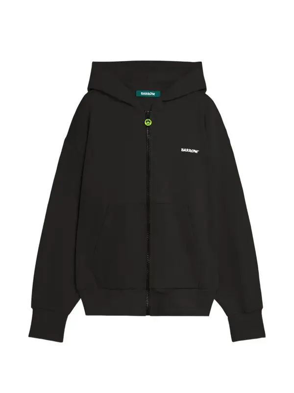 BARROW Hooded Zip-up Sweatshirt - Black