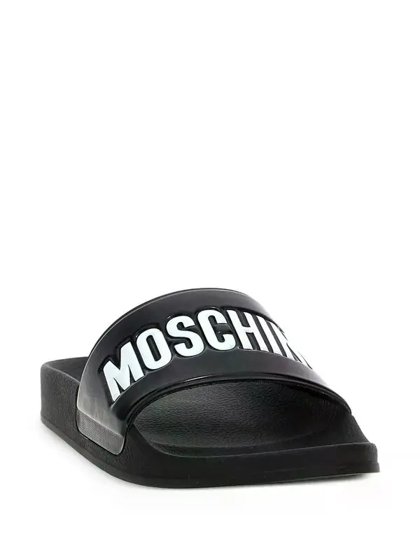 Moschino Embossed Logo-detail Slides