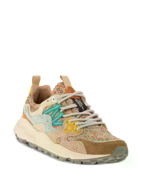 FLOWER MOUNTAIN Yamano 3 Suede Sneakers - Neutrals