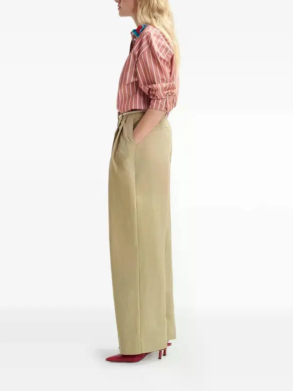 Essentiel Antwerp Pleated Wide Leg Trousers
