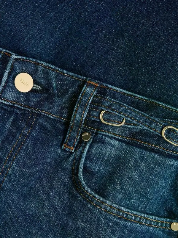 Paige Ring-detail Flared Jeans