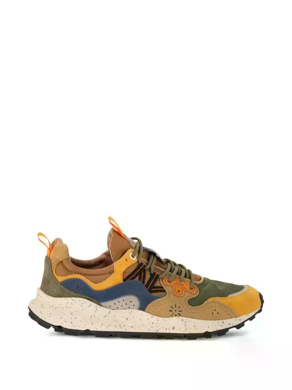 FLOWER MOUNTAIN Yamano 3 Floral-motif Sneakers - Neutrals