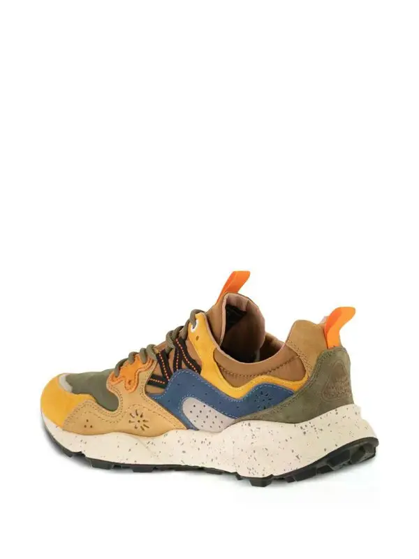 FLOWER MOUNTAIN Yamano 3 Floral-motif Sneakers - Neutrals