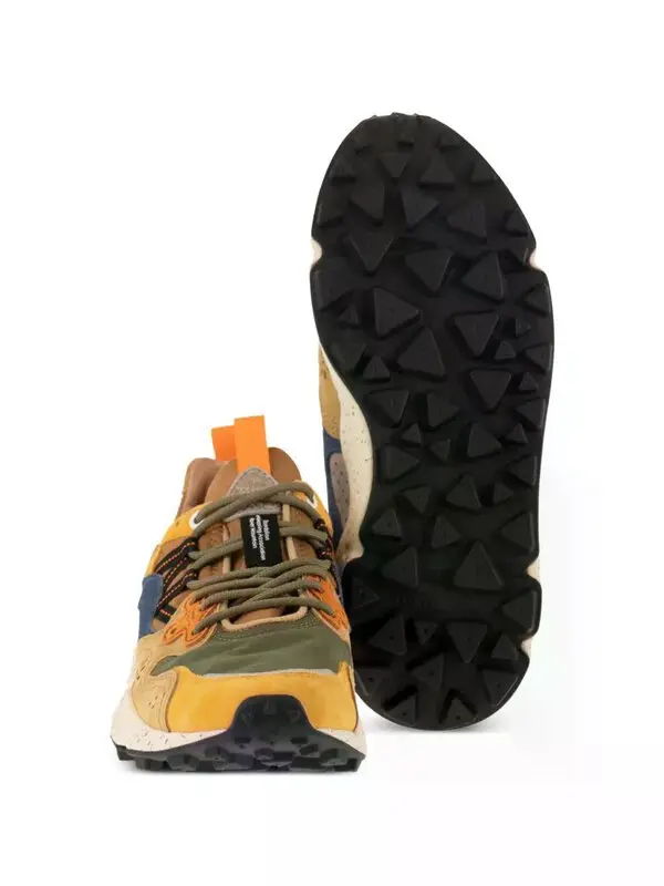 FLOWER MOUNTAIN Yamano 3 Floral-motif Sneakers - Neutrals