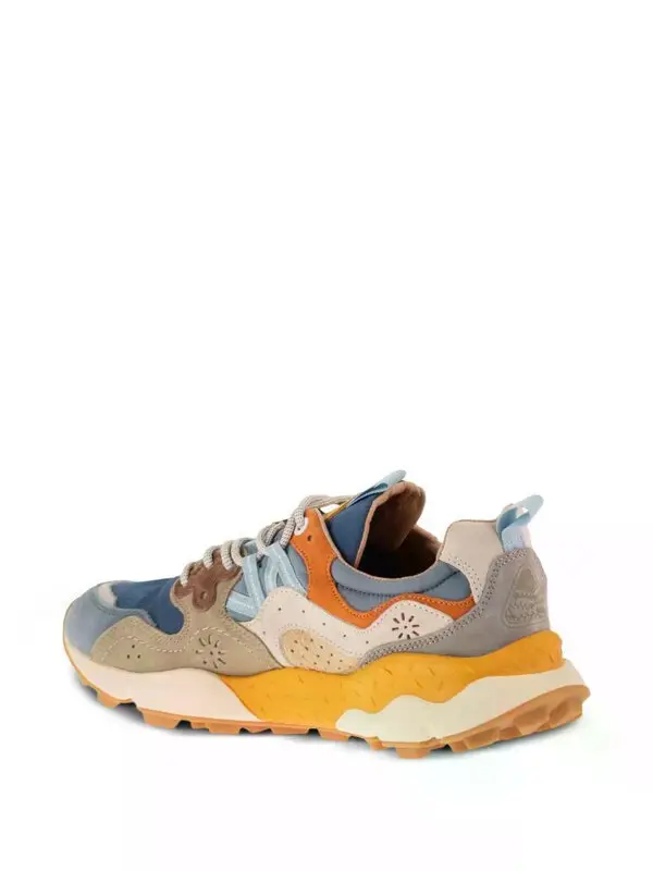 FLOWER MOUNTAIN Yamano 3 Panelled Sneakers - Blue