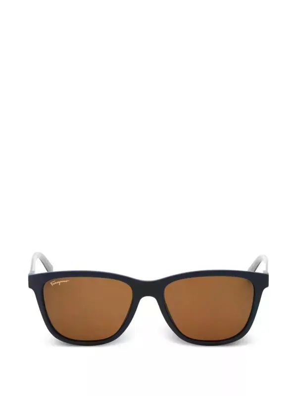 FERRAGAMO Logo-detail Sunglasses - Blue