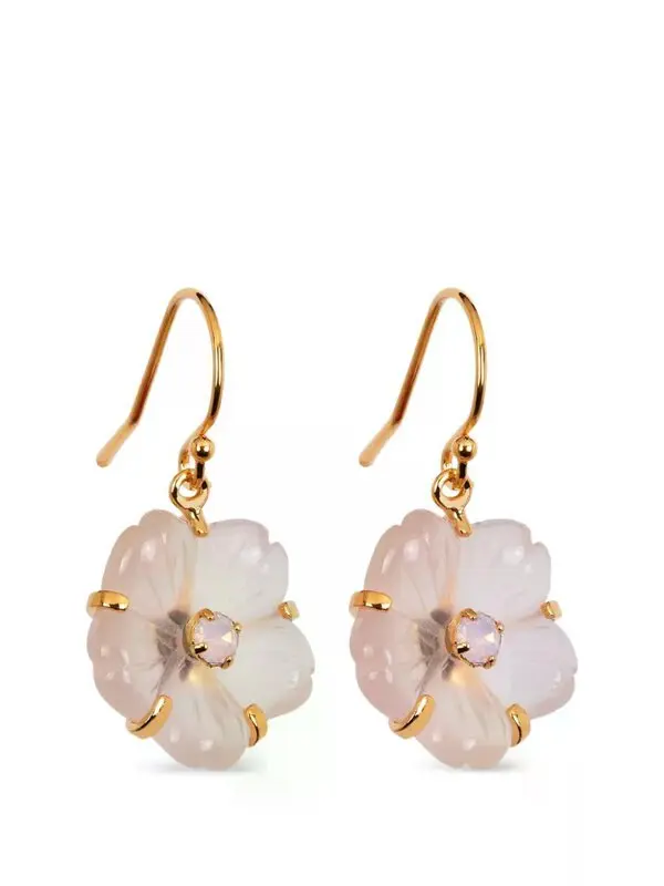 JENNIFER BEHR Lyanna Floral Drop Earrings - White
