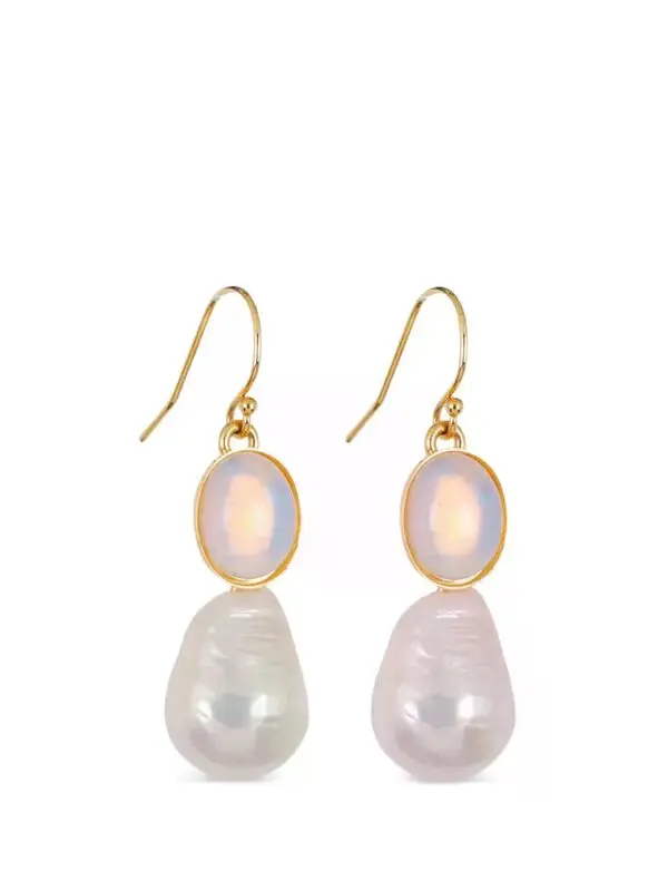 JENNIFER BEHR Tatum Pearl Earrings - Gold