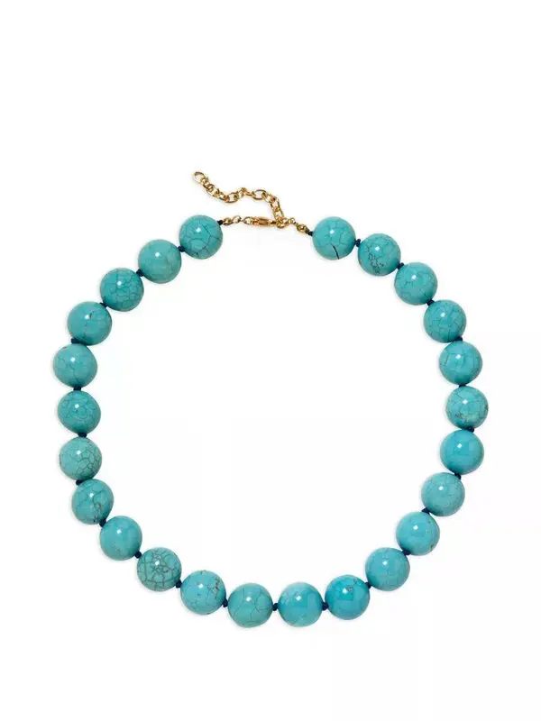 JENNIFER BEHR Louisa Beaded Necklace - Blue
