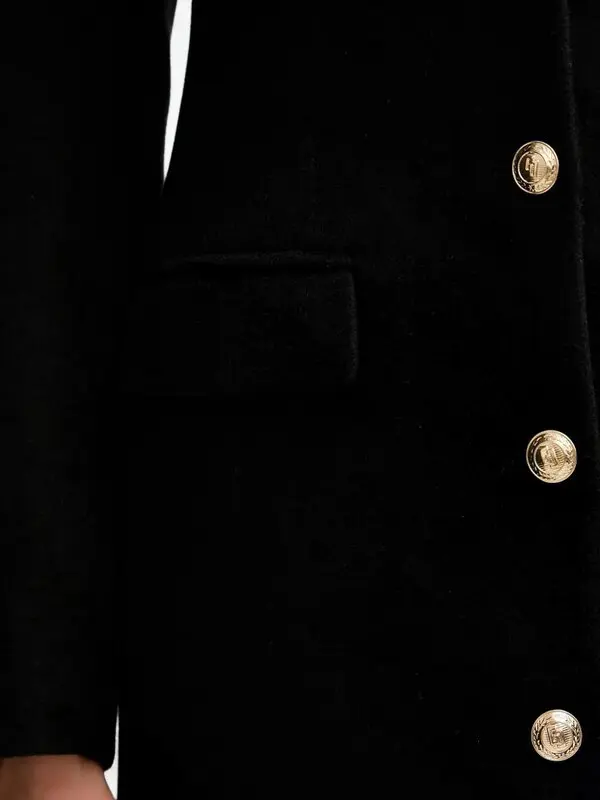 GAUDI Single-breasted Coat With Faux Fur Collar