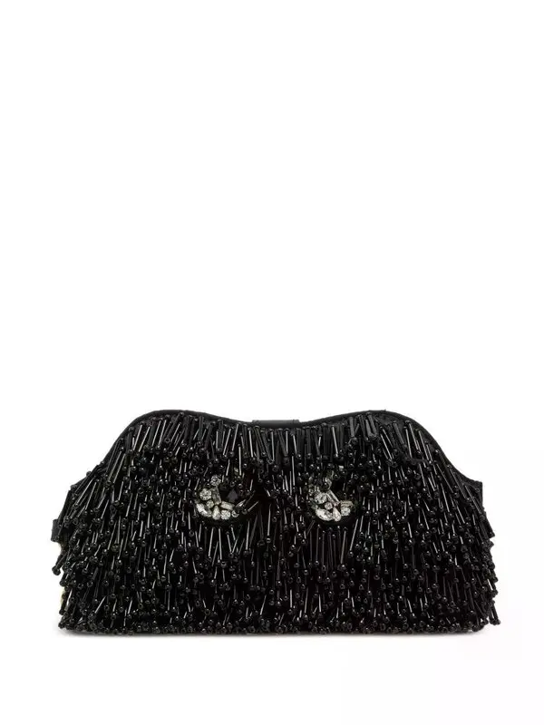 ANYA HINDMARCH Eyes Embellished Leather Pouch