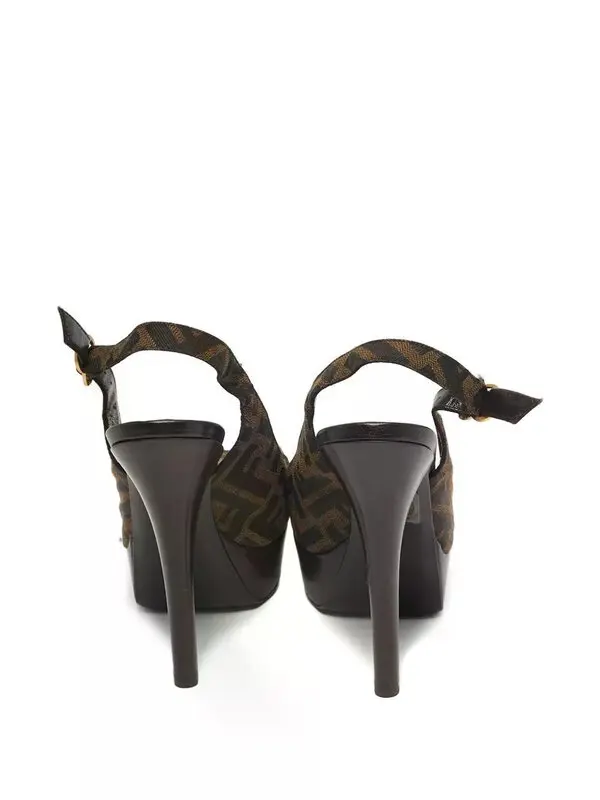 Fendi Zucca-motif Platform Sandals