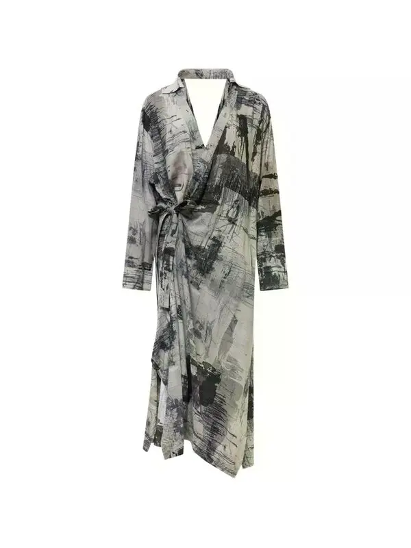 Yohji Yamamoto Printed Dress