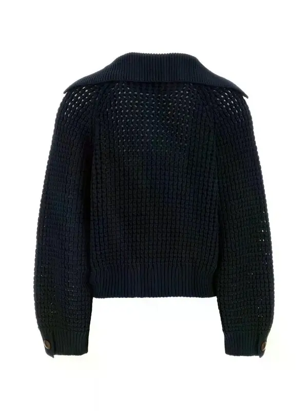 Brunello Cucinelli Open-stitch Sweater - Blue