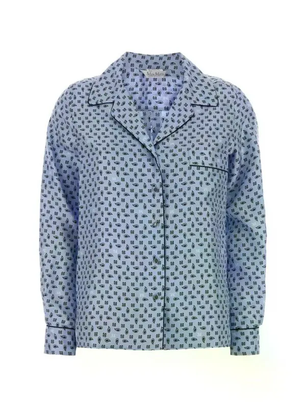 Max Mara Printed Silk Disco Shirt