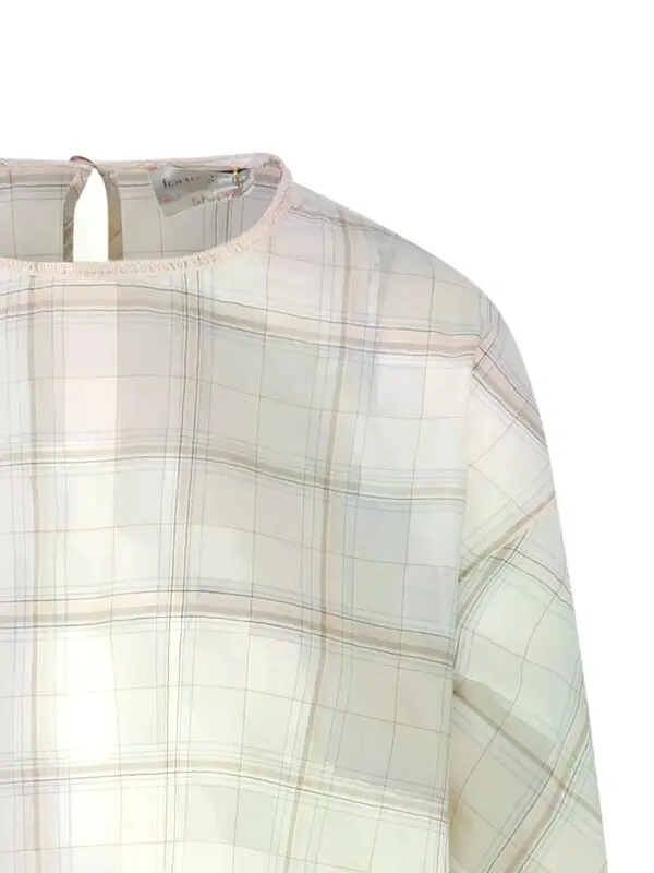 FORTE_FORTE Checked Blouse