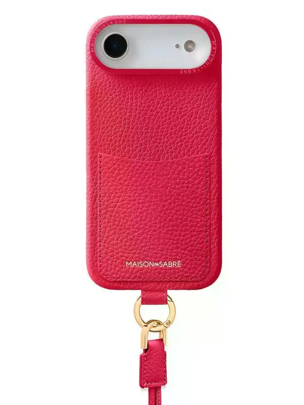 MAISON DE SABRE The Sling Leather Iphone 17 Air Case - Pink