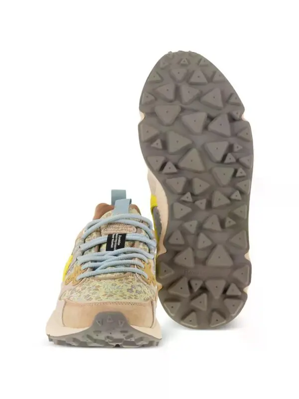 FLOWER MOUNTAIN Yamano 3 Floral-print Sneakers - Neutrals