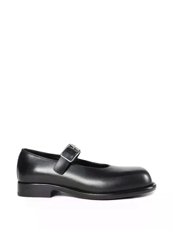 ANN DEMEULEMEESTER Buckled Leather Loafers