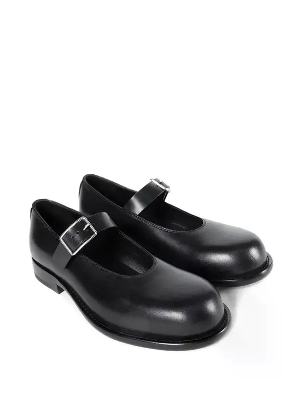 ANN DEMEULEMEESTER Buckled Leather Loafers