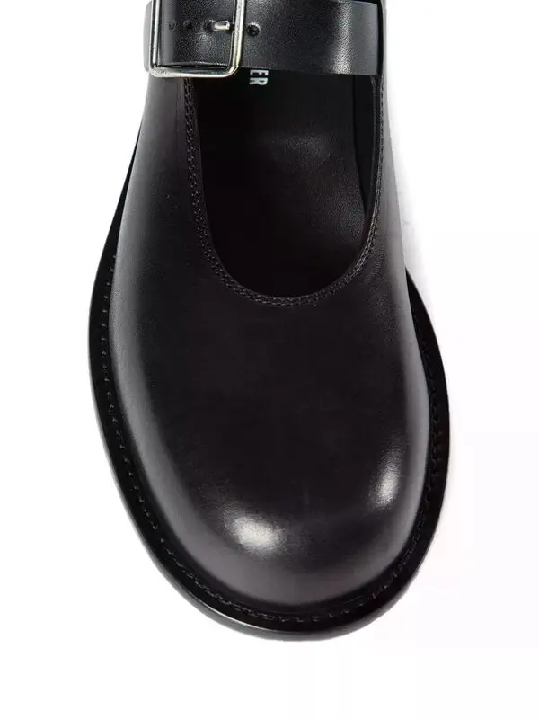 ANN DEMEULEMEESTER Buckled Leather Loafers