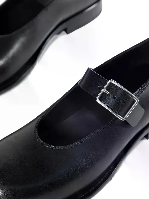 ANN DEMEULEMEESTER Buckled Leather Loafers