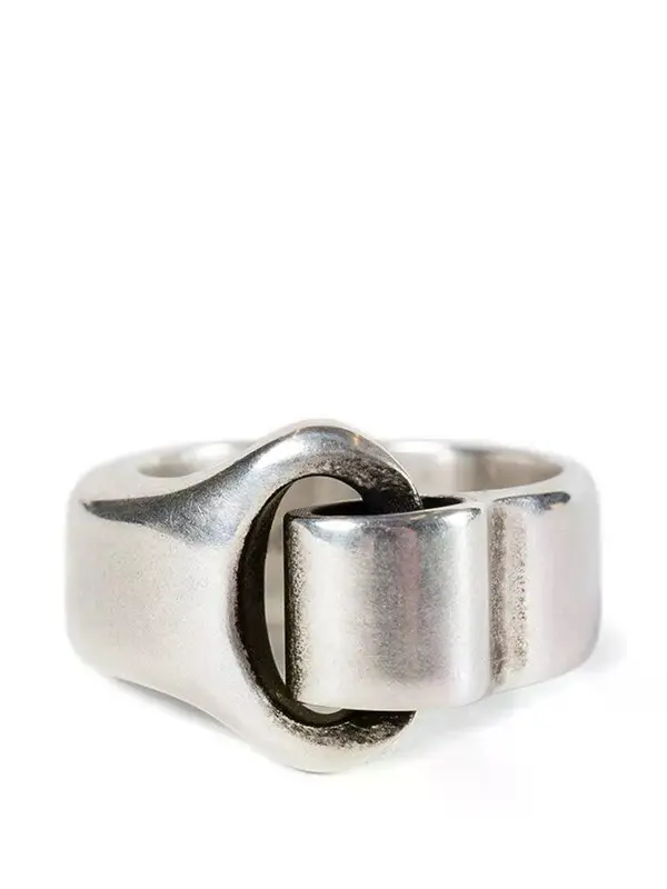 ANN DEMEULEMEESTER Link Ring - Silver