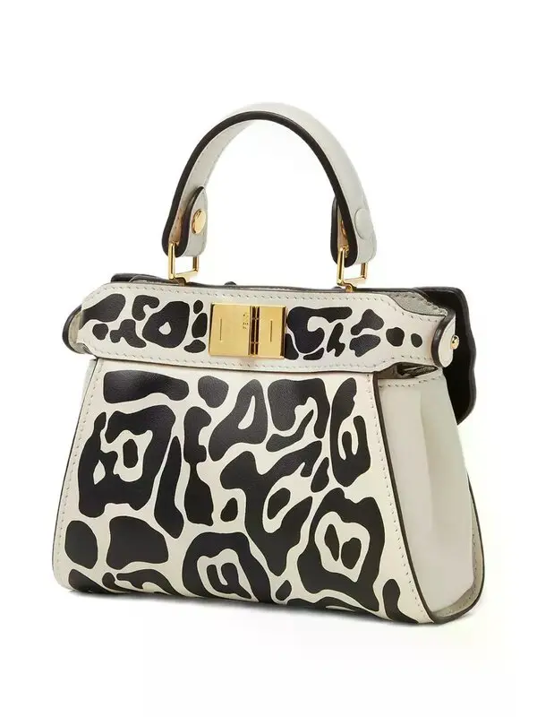 Fendi Nano Peekaboo Butterfly-motif Tote
