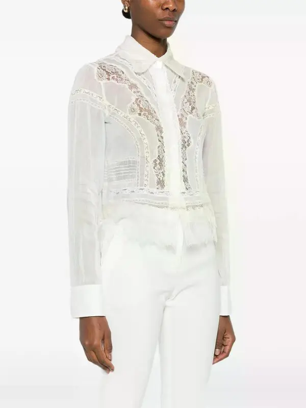 Ermanno Scervino Lace Embroidered Shirt